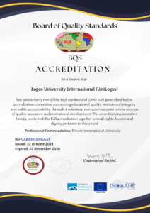 Logos University Accreditation ® Recognized Global Certifications