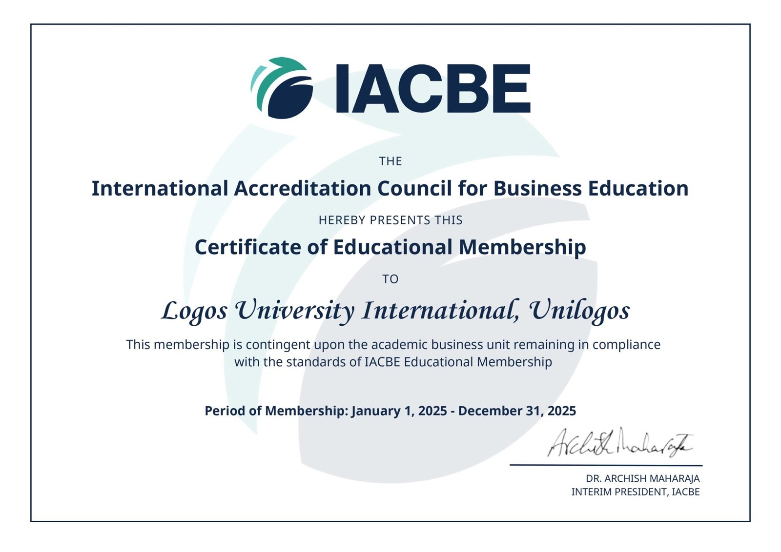 Logos University Accreditation ® Recognized Global Certifications